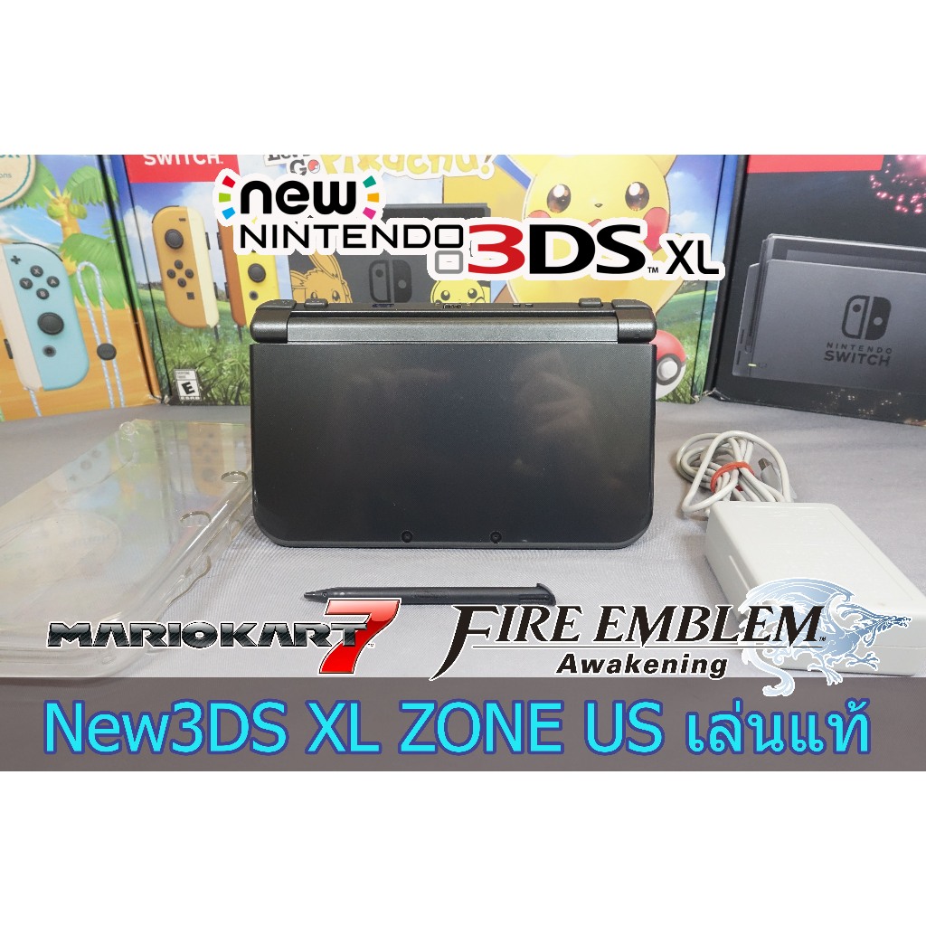 สภาพสวย!! Nintendo New 3DS XL Metallic Black ZONE US เล่นแท้ สภาพสวย!! | Shopee Thailand