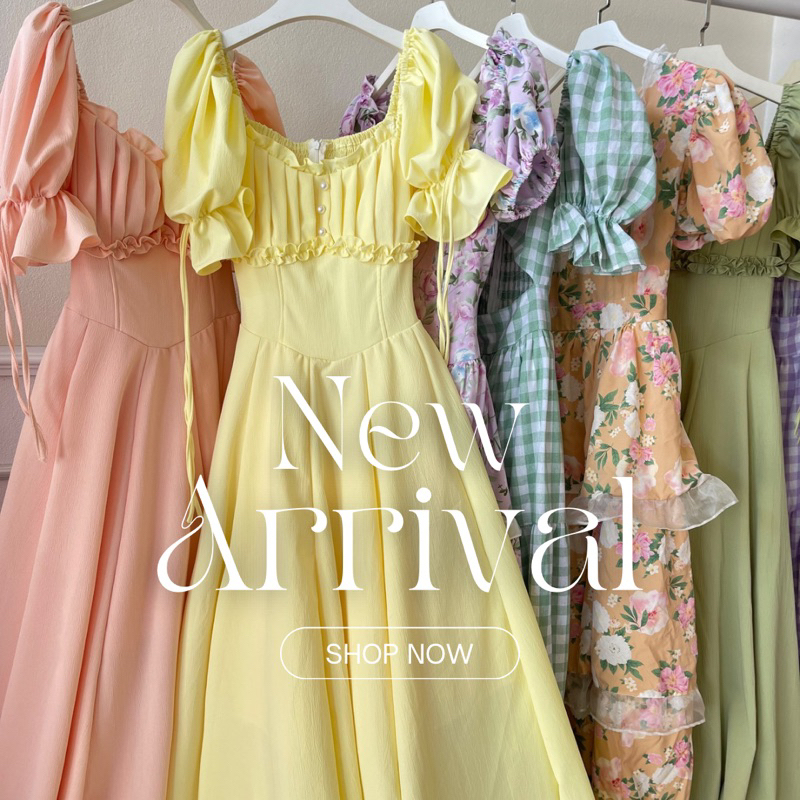Nora color maxi dress • สินค้าพร้อมส่ง | Shopee Thailand