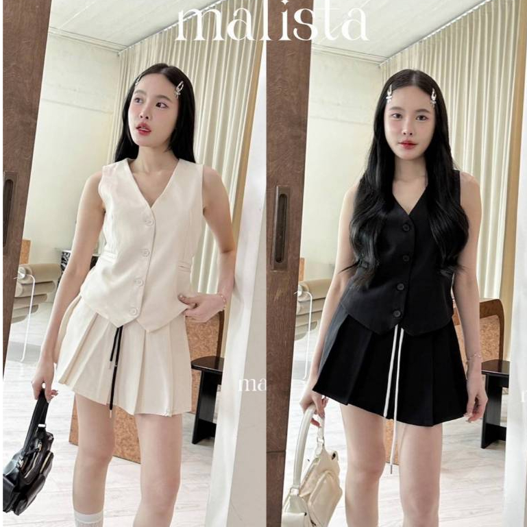 Malista tag (tag) D233 New work set งานชุดset ผ้าสูท ทรงสวย น่ารักมาก ...