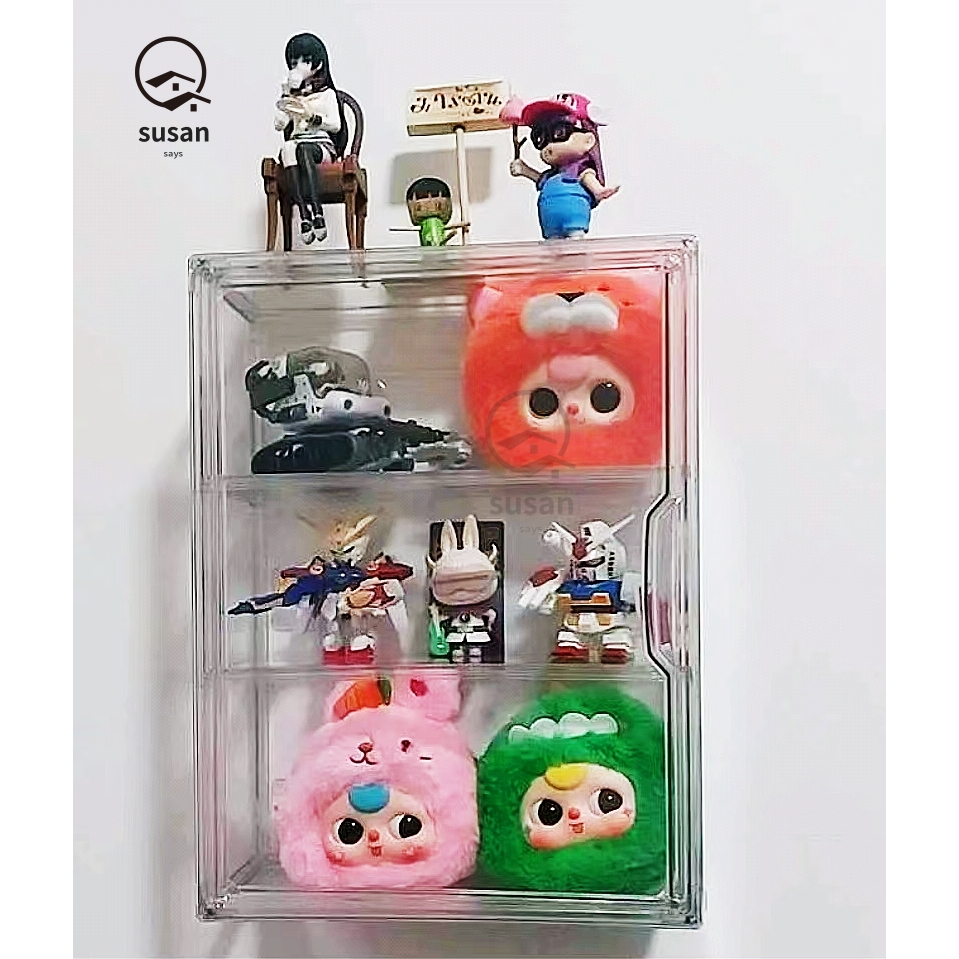ส่งไว🔥กล่องใส ตู้โมเดล ตุ๊กตา popmart Baby tree kimmon labubu ของสะสม ...