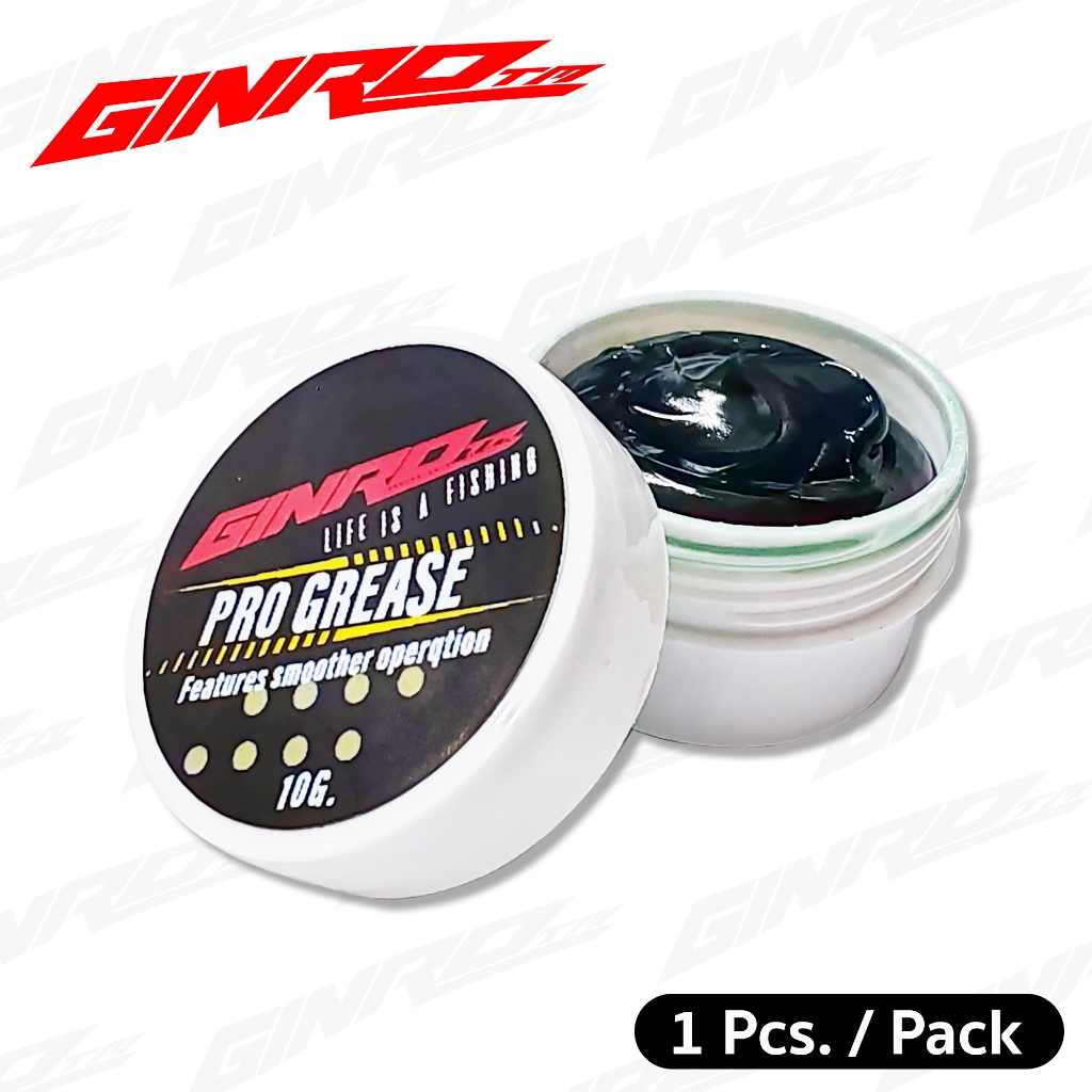 GINRO PRO GREASE จารบีน้ำเงิน สำหรับบำรุงรักษารอกตกปลา ใส่เฟือง ชุด ...