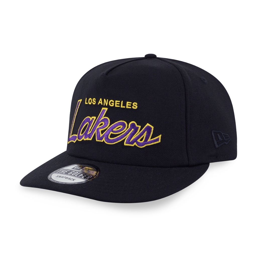 NEW ERA หมวก รุ่น LOS ANGELES LAKERS BLACK DOME SCRIPT BLACK GOLFER CAP ...