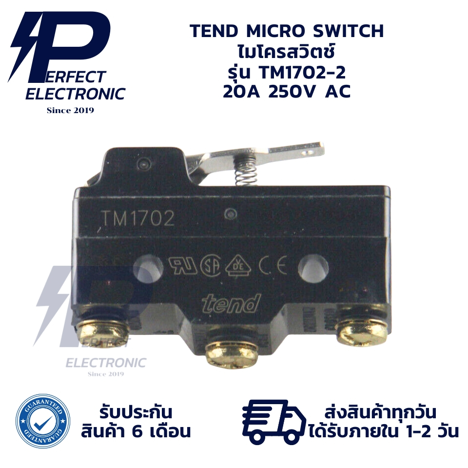 TM1702-2 TEND MICRO SWITCH ไมโครสวิตช์ 20A 250V AC (รับประกันสินค้า 6 ...