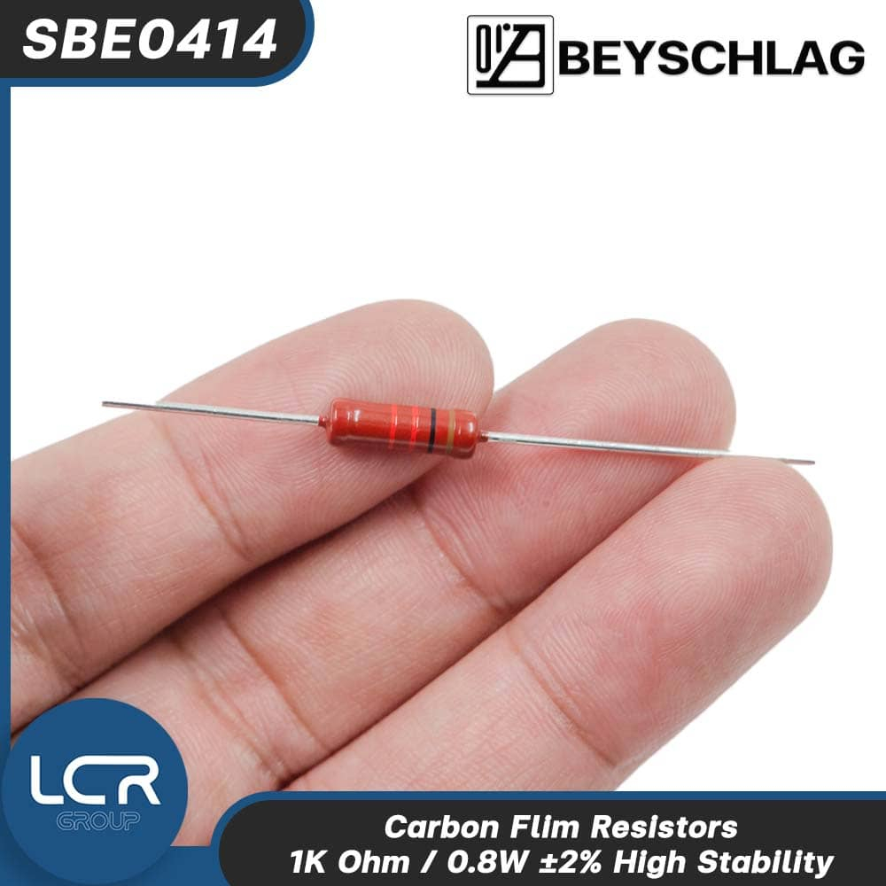 Beyschlag SBE0414 1k Ohm 0.8W 2% R ตัวต้านทาน คงที่ ฟิล์มคาร์บอน Carbon ...