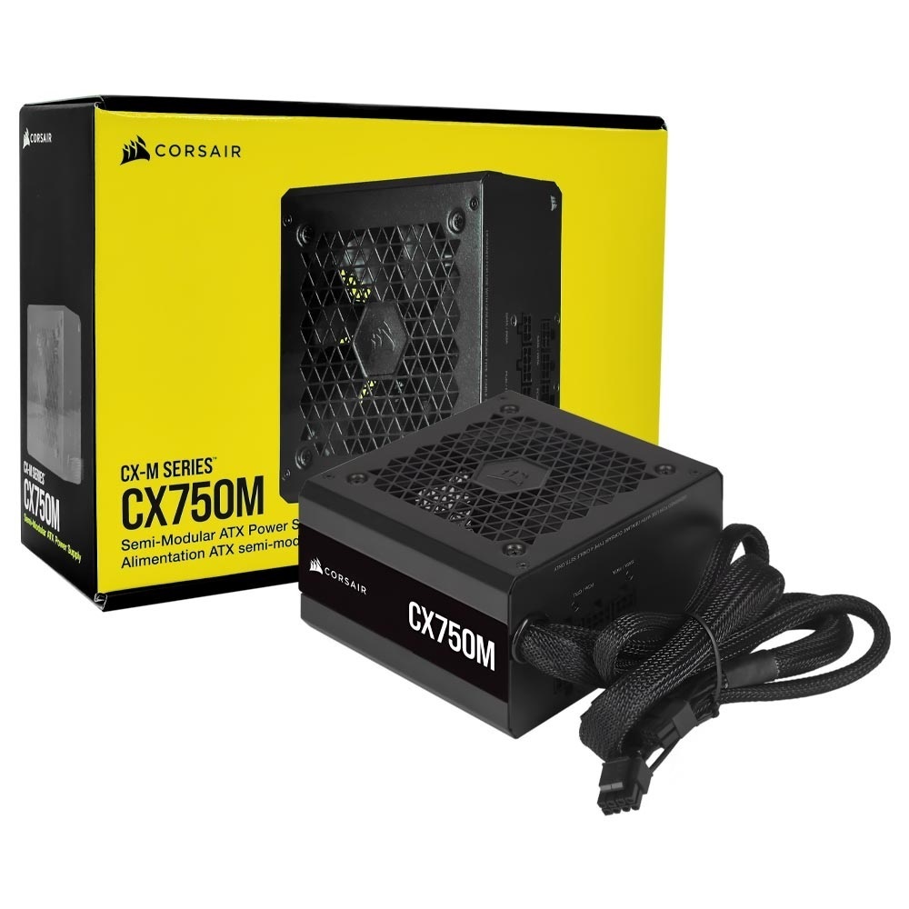 POWER SUPPLY CORSAIR CX750M 750W (80+ BRONZE) ประกันศูนย์ พร้อมส่ง | Shopee Thailand
