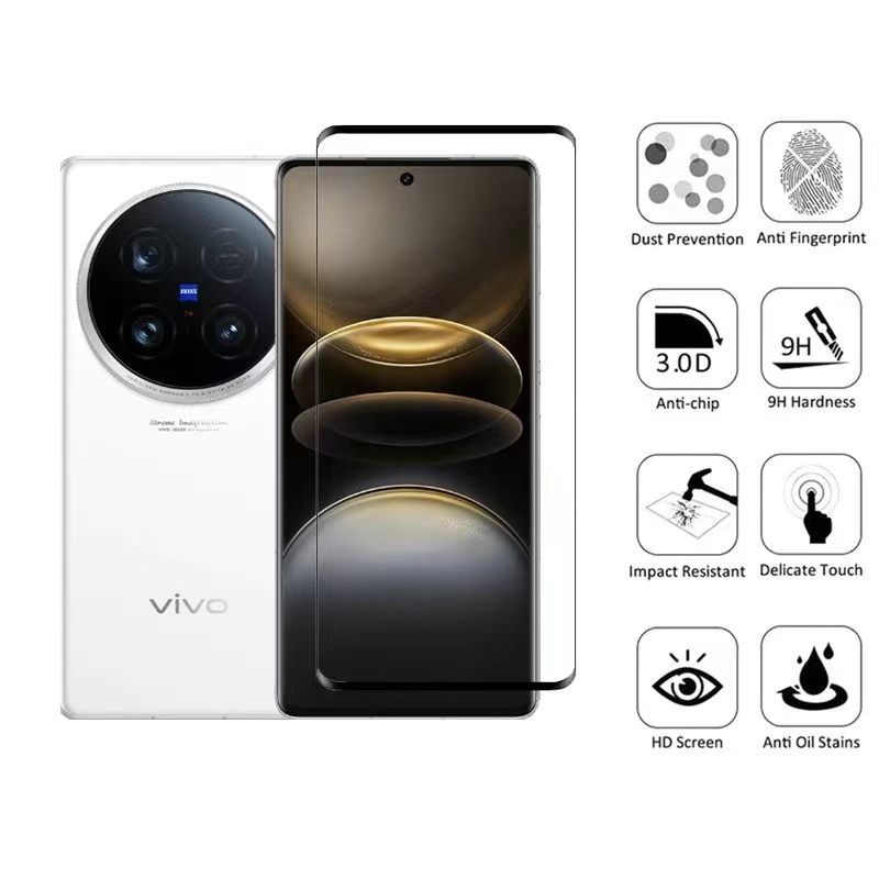 X100Ultra(พร้อมส่งในไทย)ฟิล์มกระจกเต็มจอ แบบกาวเต็มVivo X100s/Vivo X100s Pro/Vivo X100 Ultraตรง ...