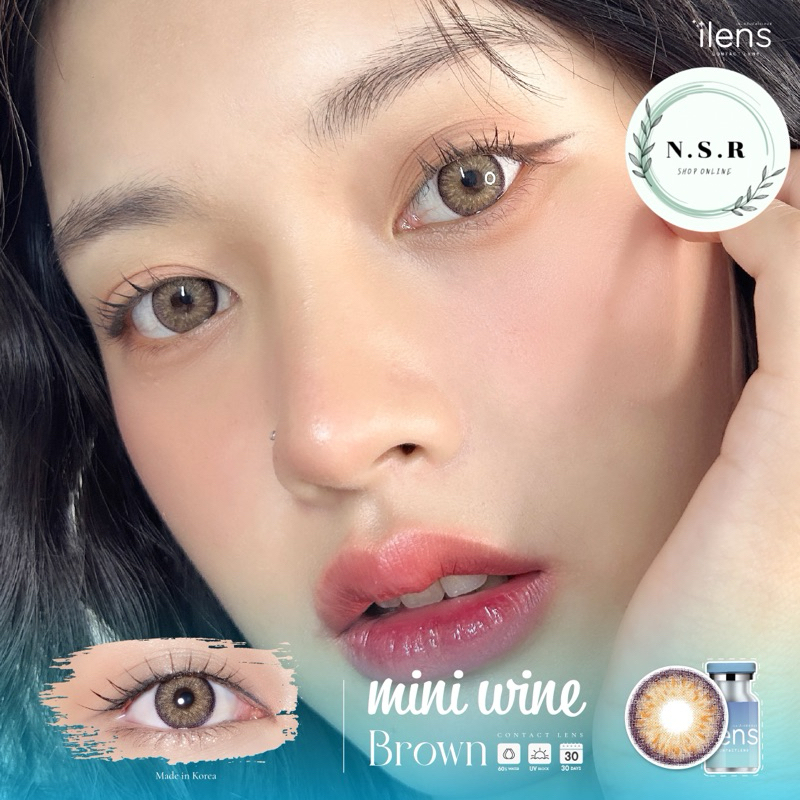 คอนแทคเลนส์ ilens : MiniWine ตาเซ็กซี่ เลนส์ฟิลเตอร์ เลนส์ฝอ ฝาฟ้า ค่าอมน้ำสูง | Shopee Thailand