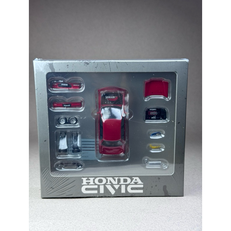Honda Civic Ef2 1991 Red 64B0400 Scale 1:64 ยี่ห้อ BM Creations ...