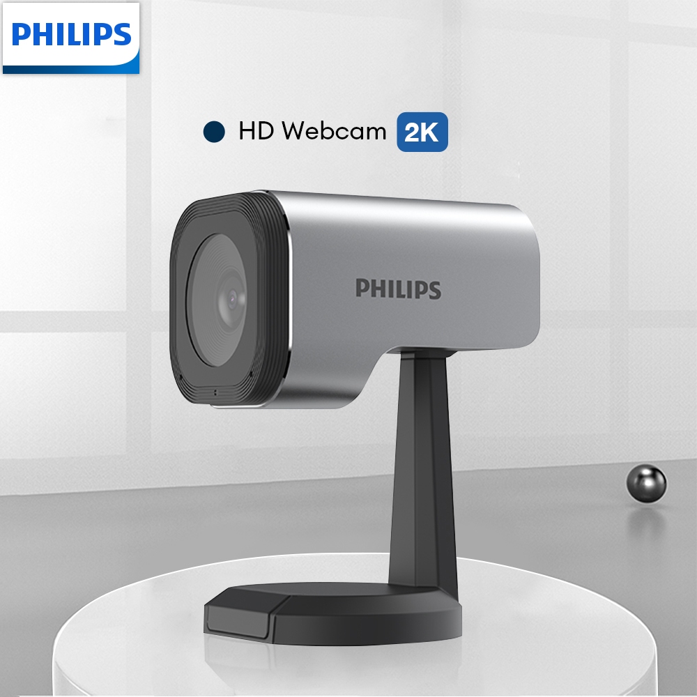 Philips Webcam กล้อง 2K HD Video Call ไมโครโฟนคู่ Auto Focus สำหรับการ ...