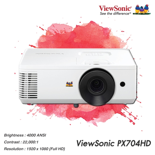 Projector ViewSonic PX704HD__(Full HD / 4000 ANSI Lumens) รับประกัน ...