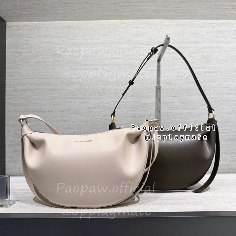 Charles&keith กระเป๋าสะพายข้าง รุ่น Calla Half-Moon Bag : CK2-20671663 ...