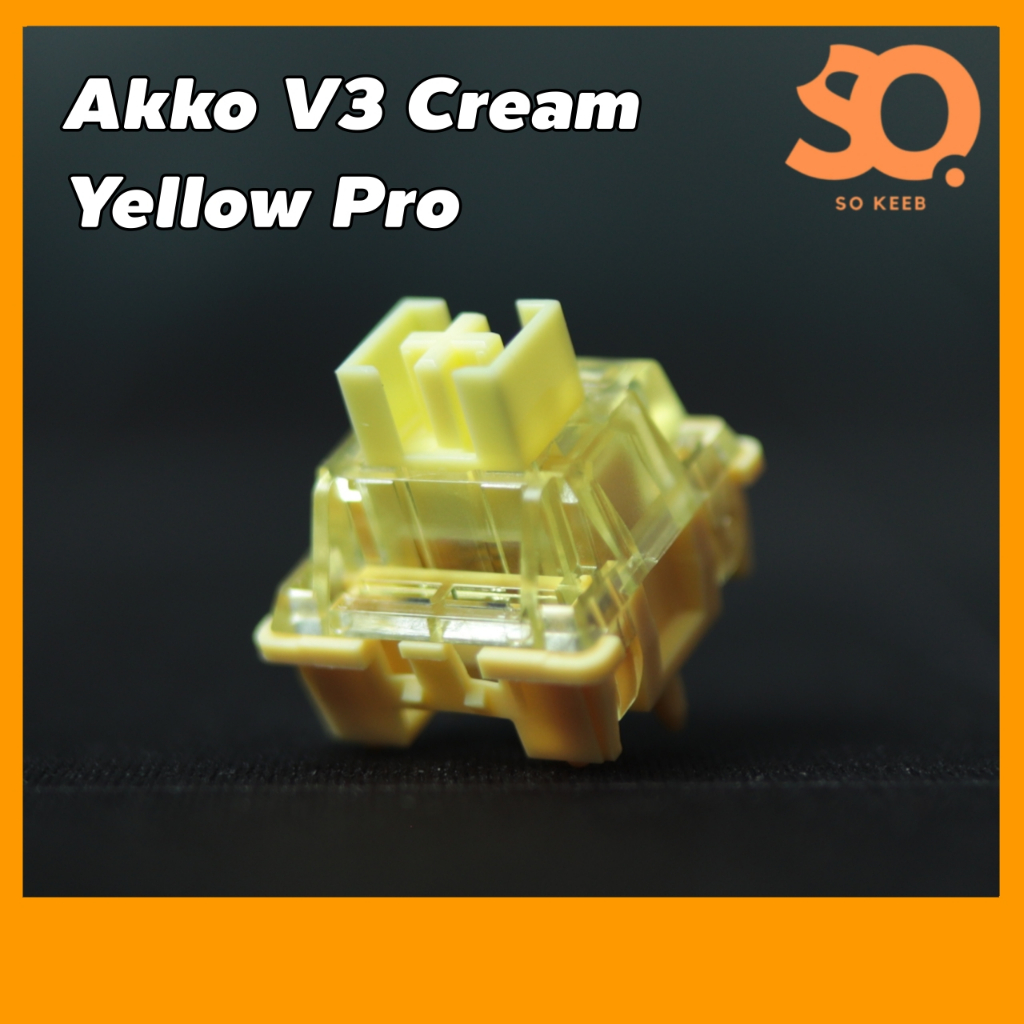 Akko V3 Cream Yellow Pro Switch (Linear) 10ชิ้น สำหรับ Mechanical ...