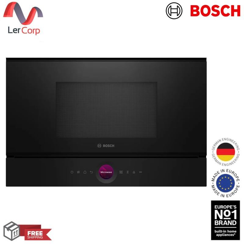 (BOSCH) Series 8 ไมโครเวฟดิจิตอล Built-In สีดำ รุ่น BFL7221B1K 21 ลิตร ...