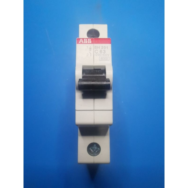 ABB MCB SH201-C63 1P 63A 6kA 2CDS211001R0634 | Shopee Thailand