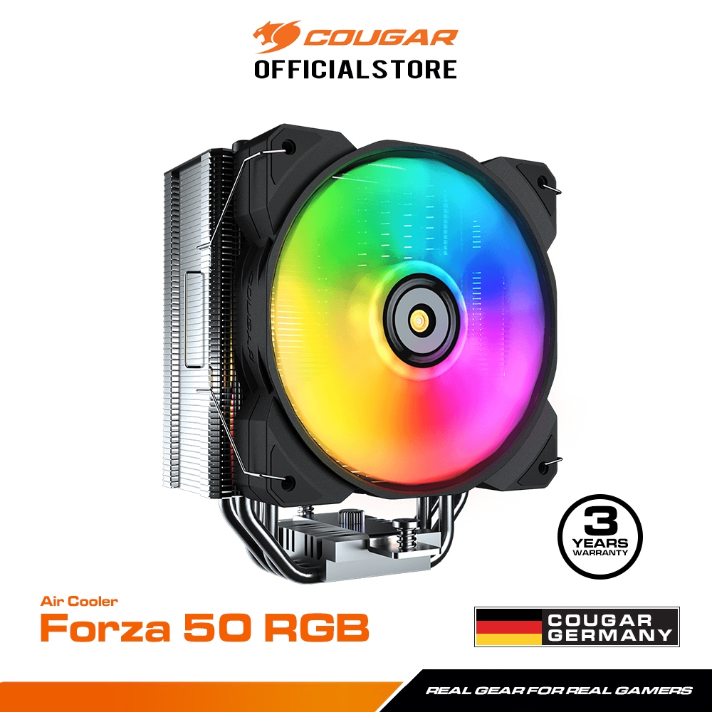 COUGAR CPU COOLER FORZA 50 ARGB (พัดลมซีพียู | มีไฟ ARGB) : CPU AIR ...