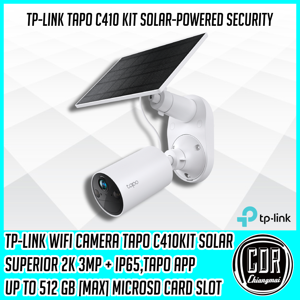 TP-LINK Tapo C410 KIT Solar-Powered Security Camera Kit โซล่าเซล ความ ...