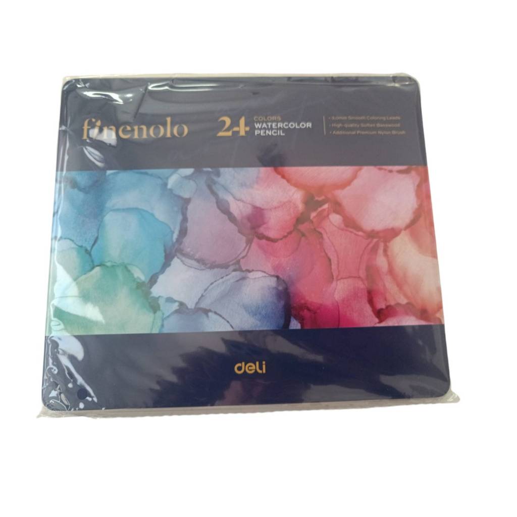 สีไม้ระบายน้ำ Deli ดินสอสีไม้ กล่องเหล็ก 24สี สีไม้ โทนสีสวย งานศิลปะ ...