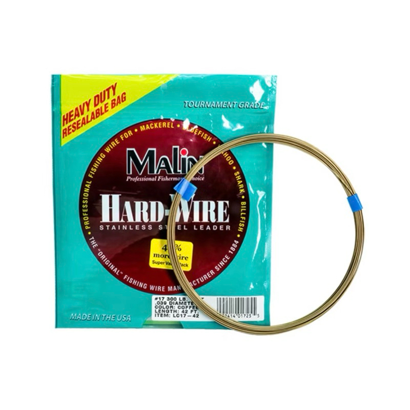 สายลวดเป็น สแตนเลส MALIN ลวดแข็ง - รุ่น HARD-WIRE ตกอินทรีย์ | Shopee ...