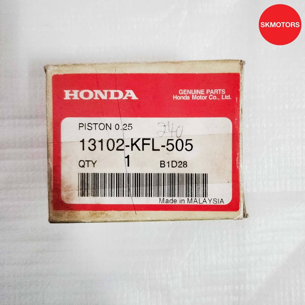 ลูกสูบ 0.25 รหัสสินค้า 13102-KFL-505 สำหรับรถ HONDA WAVE110 NF110/M แท้ ...
