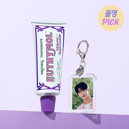 พร้อมส่ง - EUTHYMOL Whitening Purple Corrector Toothpaste แถมบยอนอูซอก ...