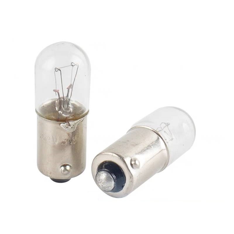 หลอดไฟ 30V 3W 0.11A ขั้ว BA9S (9mm.) ทรงสูง ขั้วเขี้ยว หลอดไพลอตแลมป์ ...