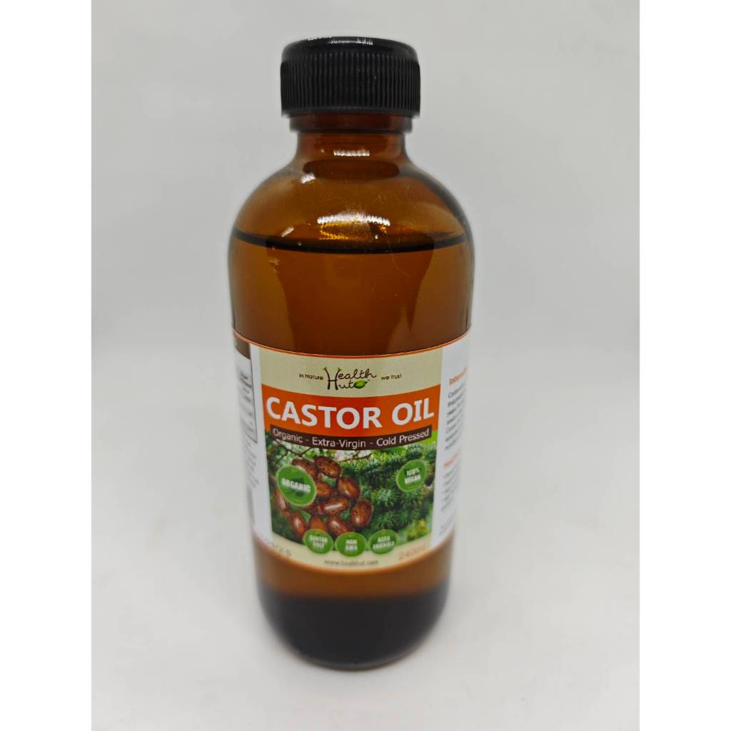 Castor Oil 240ml.Organic-Bio น้ำมันละหุ่ง | Extra Virgin Cold Pressed ...