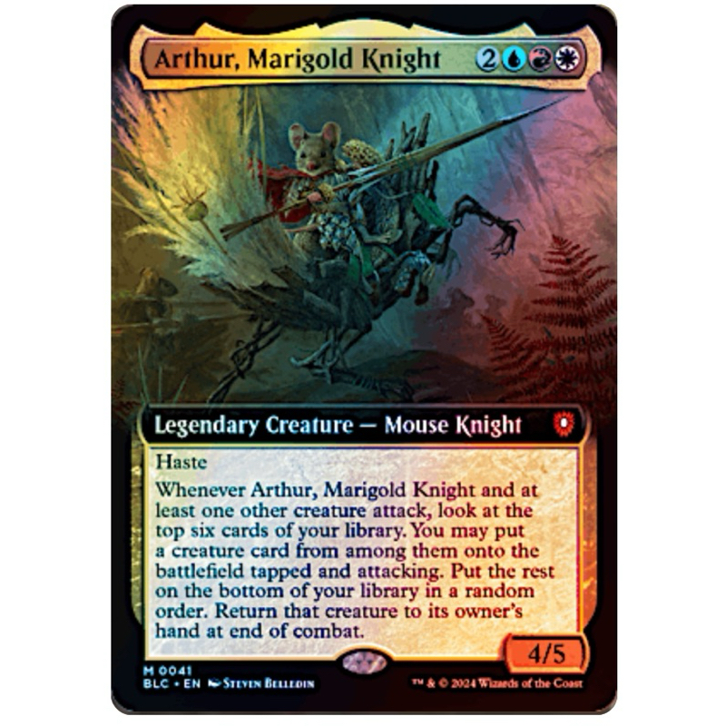 Bloomburrow Commander Decks Variants Foil: Arthur, Marigold Knight ...