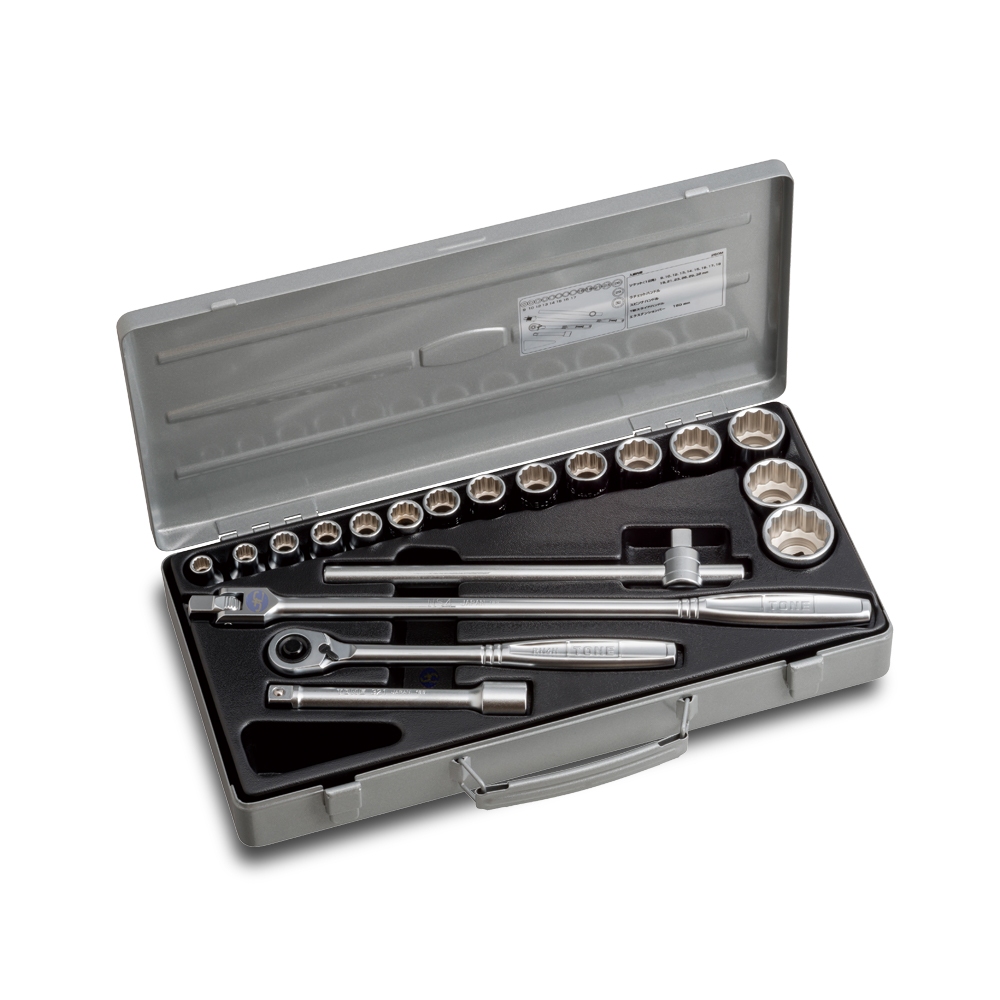 TONE ชุดบล็อก 19ชิ้น ขนาด 1/2" รุ่น 260M - Socket Wrench Set 19pcs. Size 1/2" Model 260M ...