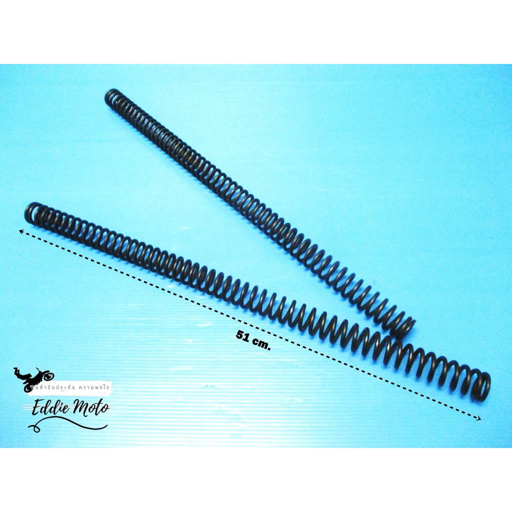 FRONT FORK SPRING SET Fit For HONDA MTX MTX125 // สปริงแกนโช๊คหน้า (ยาว 51 ซม.) (ศก. 1 นิ้ว) สี ...
