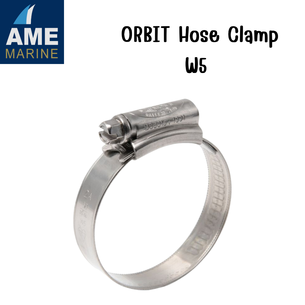 ORBIT Hose Clamp W5 เข็มขัดรัดท่อ ออบิทสแตนเลสเกรด 316 Light Duty ORBIT ...