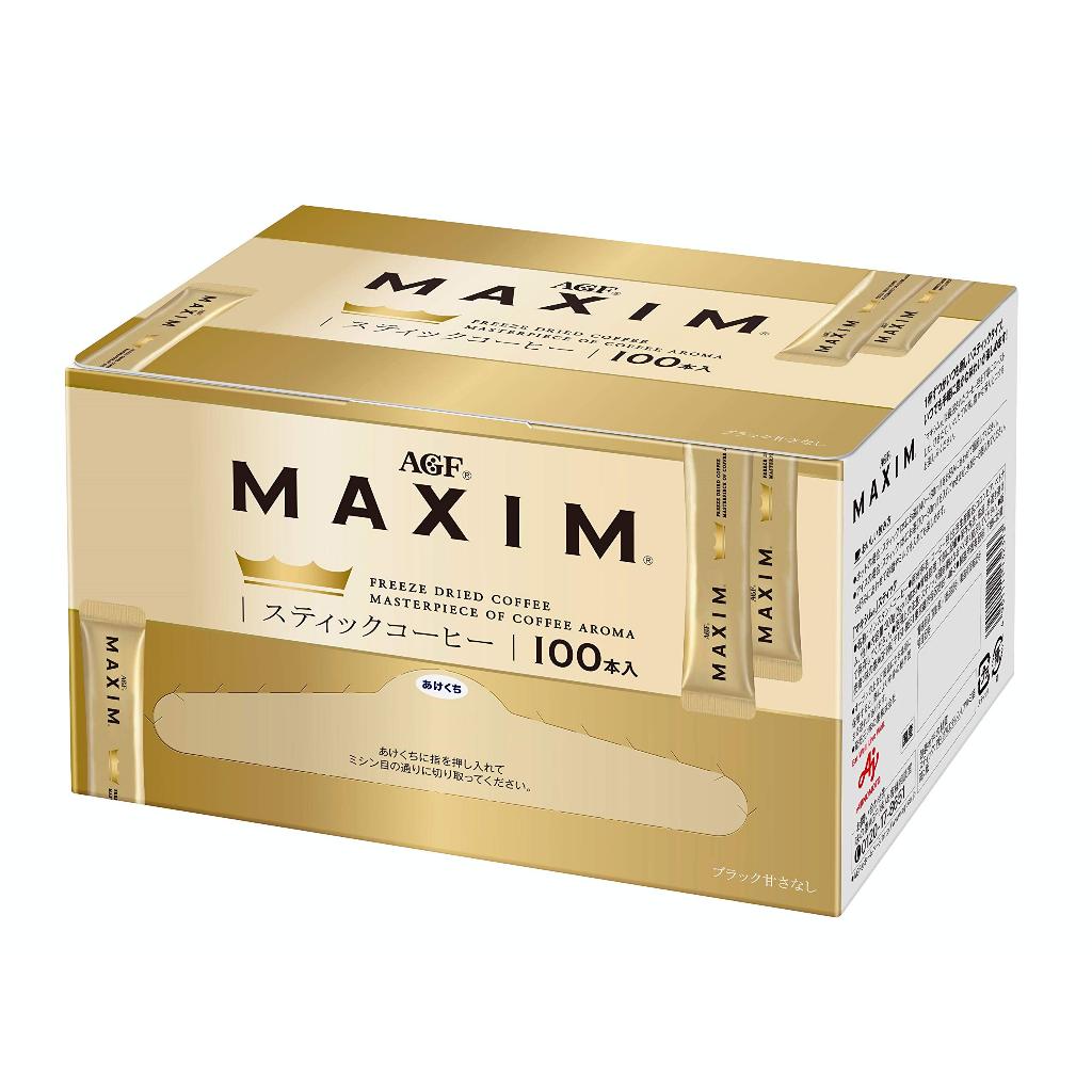 AGF Maxim สติ๊กกาแฟดำ 100 แท่ง ประเทศญี่ปุ่น เครื่องดื่ม | Shopee Thailand