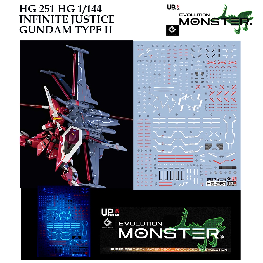 [MONSTER] HG251 HG 1/144 INFINITE JUSTICE TYPE II GUNDAM SEED WATER ...