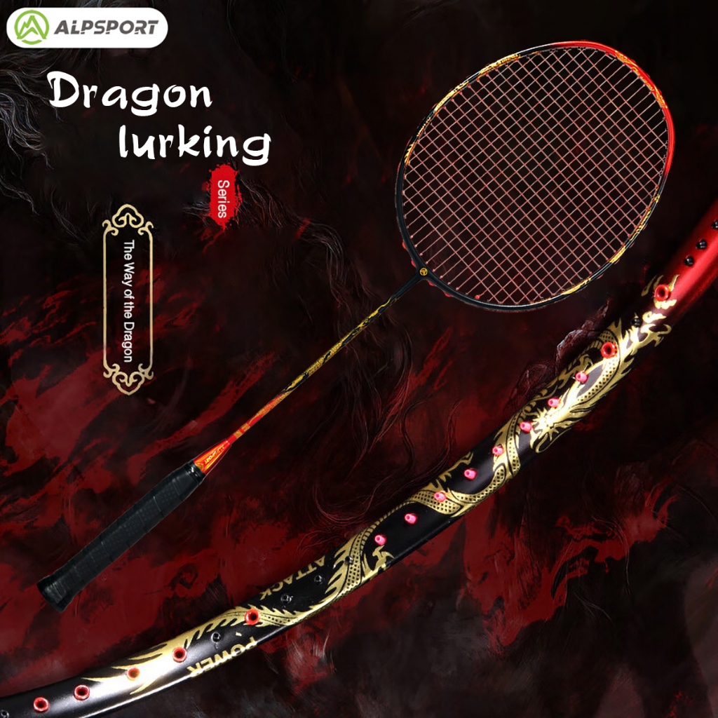 ALPSPORT QY 4U ไม้แบด MAX 38 ปอนด์ มีสาย ต้นฉบับ T1100 คาร์บอนไฟเบอร์ ...