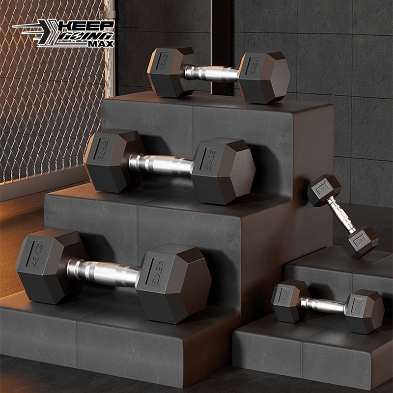 KEEP GOING MAX Dumbell 3KG-10KG ดัมเบล ดัมเบลหกเหลี่ยม อุปกรณ์ ...