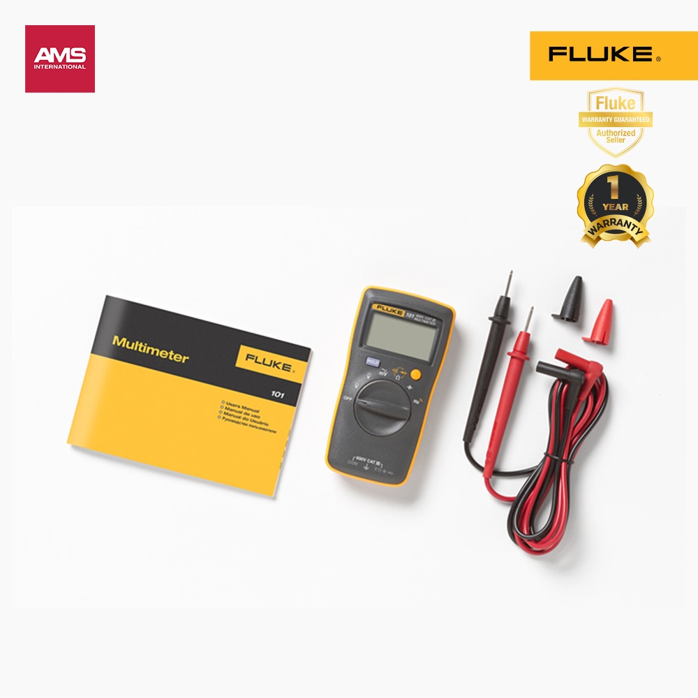 Fluke 101 ESP ดิจิตอลมัลติมิเตอร์ | Shopee Thailand