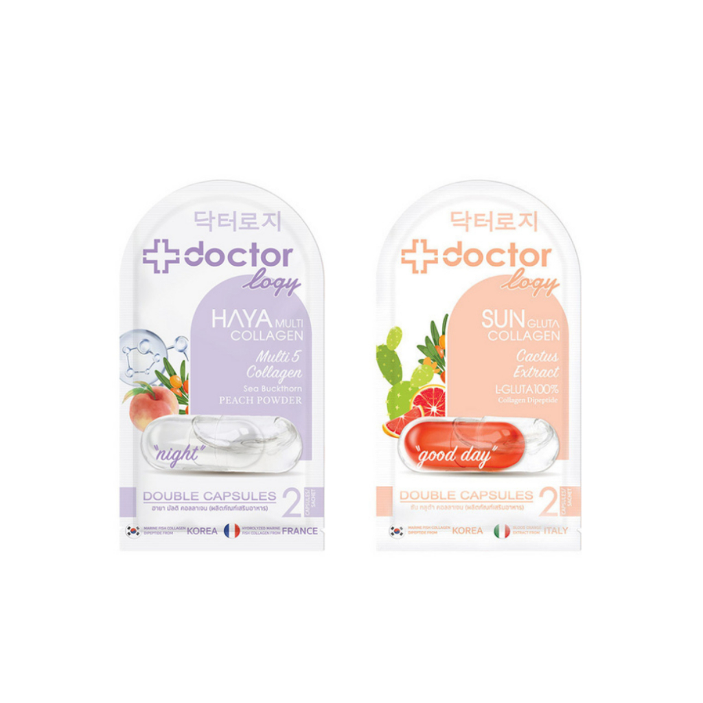 [สินค้าของแถม] Doctor Logy คอลลาเจน (คละแบบ) 1 ชิ้น (2 แคปซูล/ซอง ...