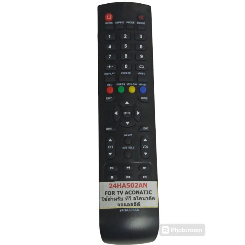 Remote TV Aconatic รุ่น 24HA502AN ใช้งานง่ายแค่ใส่ถ่านก็สามารถใช้งานได้ ...