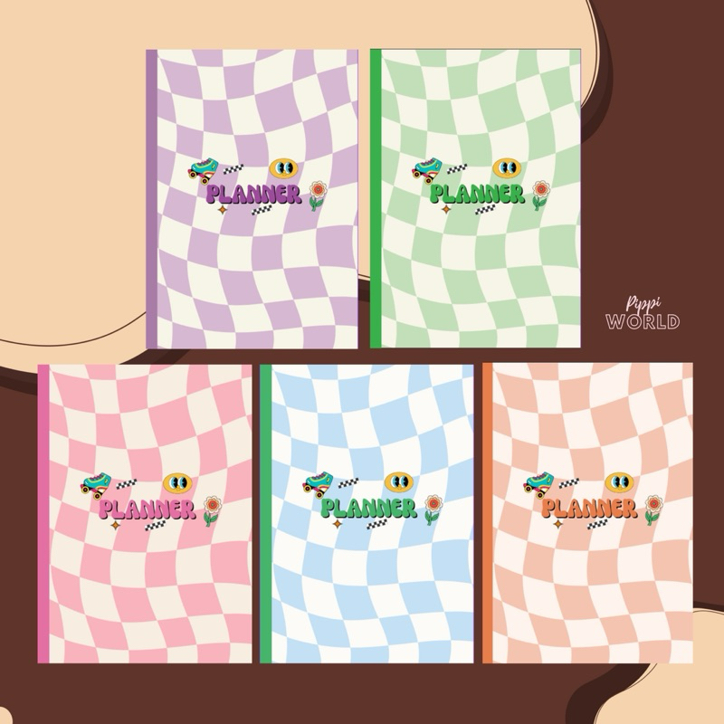 NEW!! สมุดแพลนเนอร์ 2568 (Planner 2025) ขนาด A5 พิมพ์สี Pippi World (V.2) | Shopee Thailand