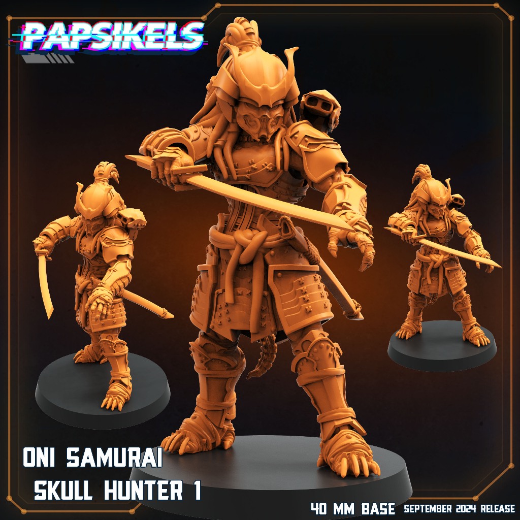 Oni Samurai Skull Hunter [1] - Skull Hunters - Humanoid Yautja / 32mm ...