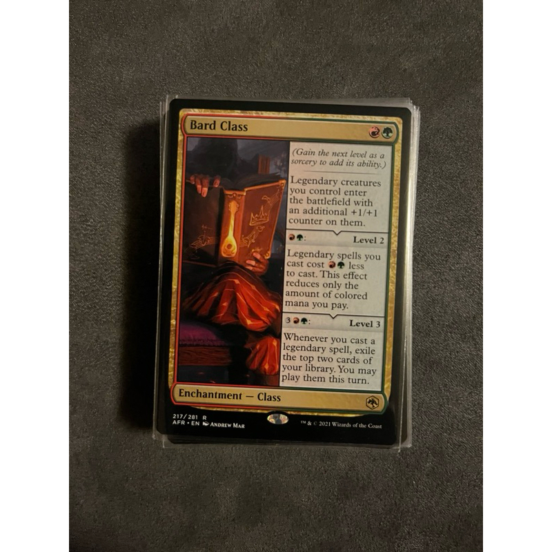 การ์ด MTG Bard Class Multi Magic the gathering EDH รุ่น AFR สภาพ Nm ...
