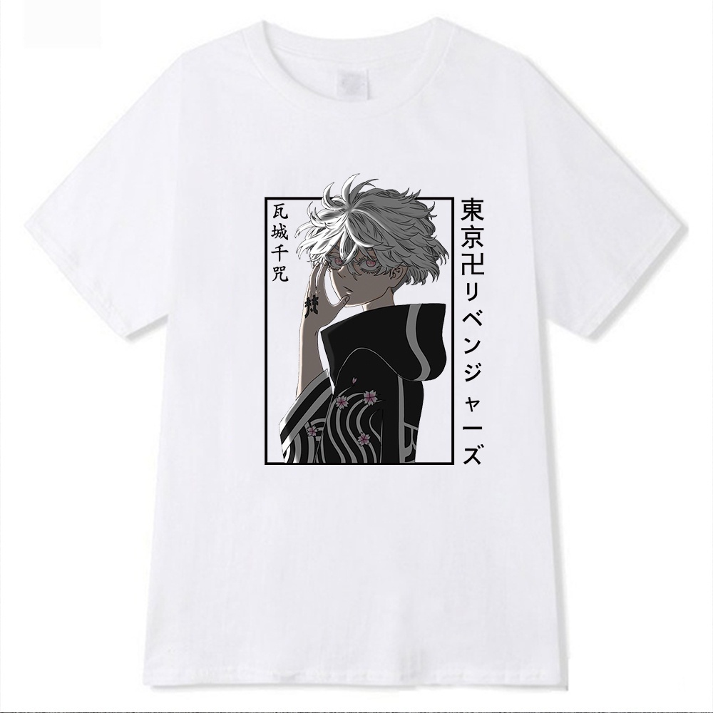 เสื้อยืด Tokyo Revengers ร้อน เสื้อยืดกราฟิก Anime Kawaragi Senju ...