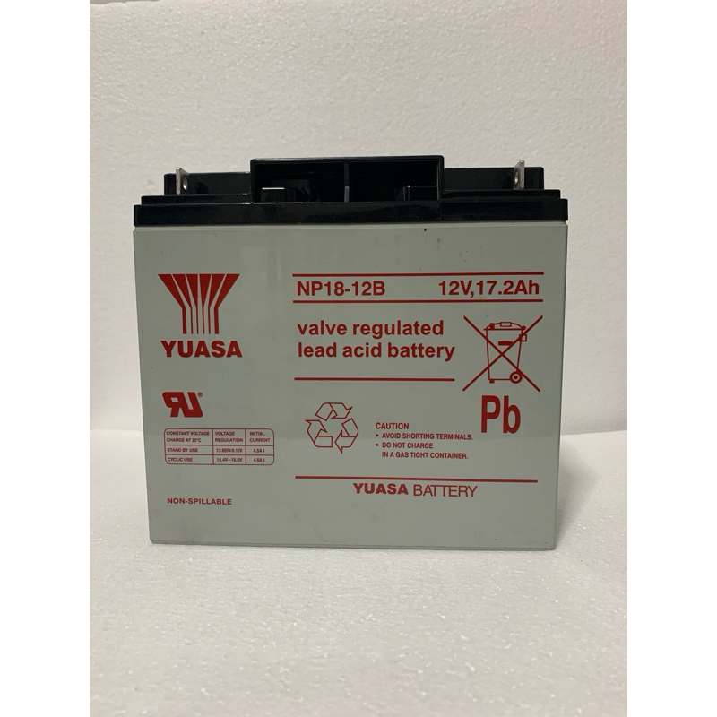 แบตเตอรี่ YUASA NB18-12P ( 12V , 17.2 Ah ) | Shopee Thailand