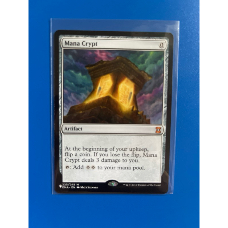 การ์ด MTG Mana Crypt Artifact Magic the gathering EDH ชุด EMA สภาพ Nm ...