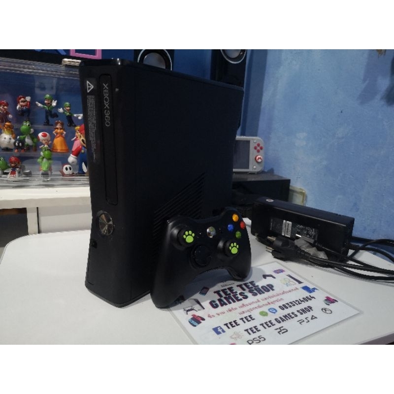 Xbox360 slim rgh จุ1tbลงไว้ประมาณ 141เกมส์ อุปกรณ์ ครบชุด1จอยสายต่อ ...