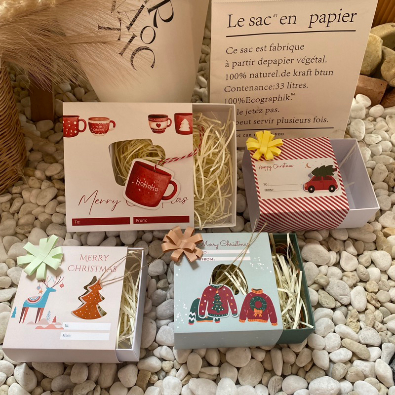 พรีเมี่ยม Gfit Box ปีใหม่/Christmas กล่องลิ้นชัก กล่องสไลด์ กล่องกระดาษ ...