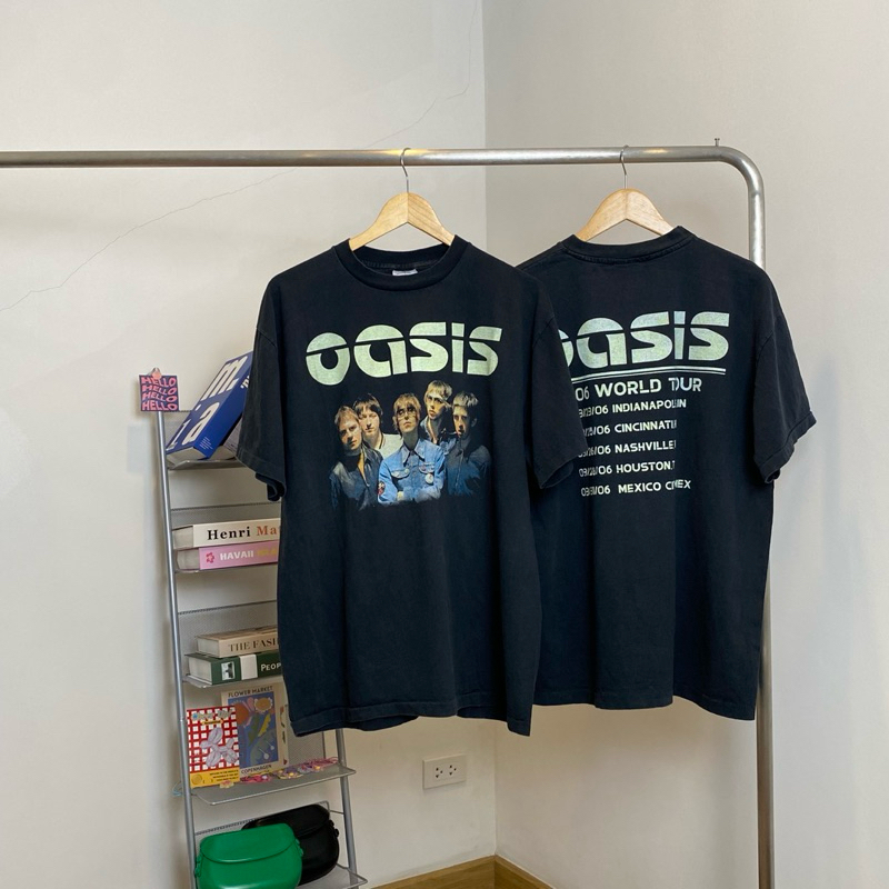 SIS.ON | พร้อมส่ง Oversize เสื้อยืดโอเวอร์ไซส์ Vtg Oasis | Shopee Thailand