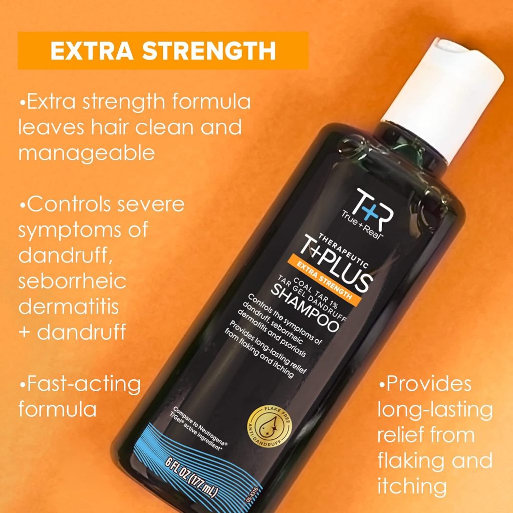 True+Real แชมพู T-Gel สำหรับรังแค เชื้อรา สะเก็ดเงิน Coal Tar ...