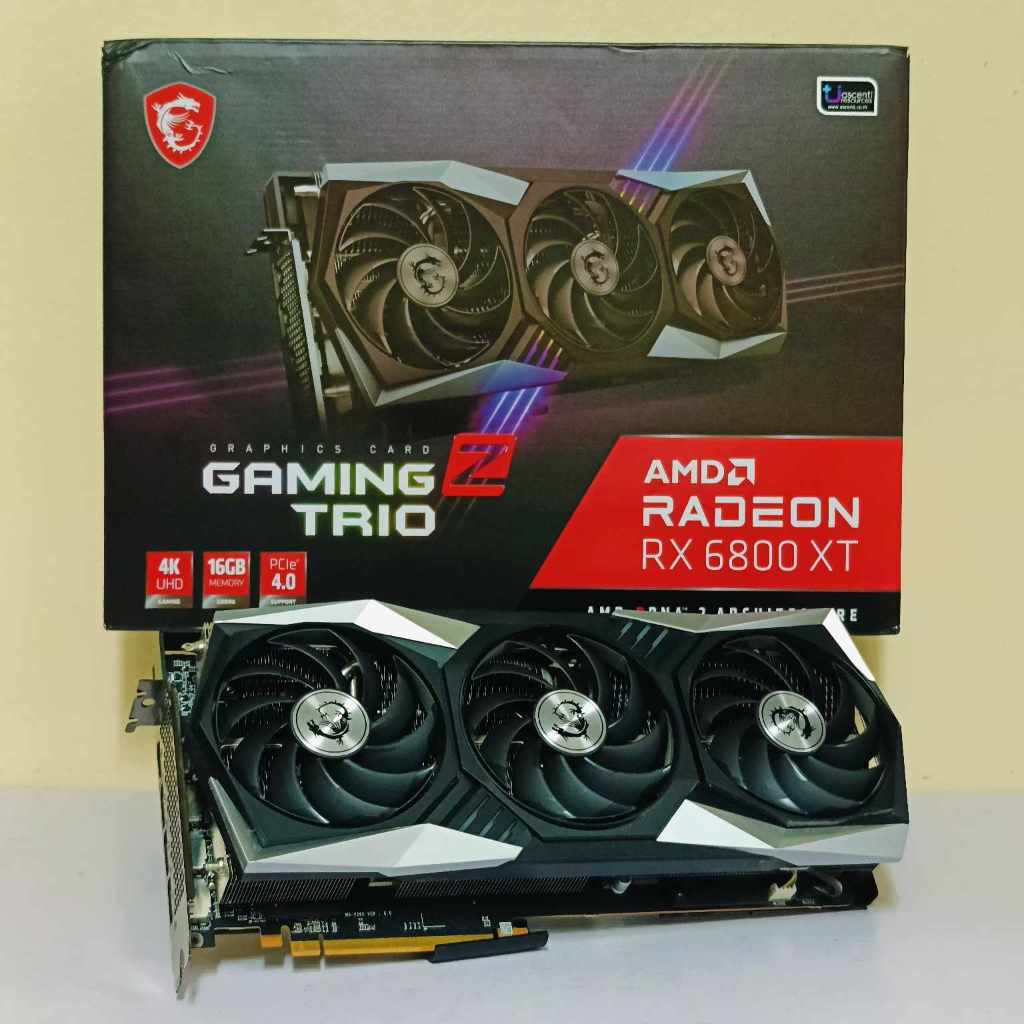 RX 6800XT MSI GAMING Z TRIO 16GB GDDR6 สินค้ามือสอง | Shopee Thailand