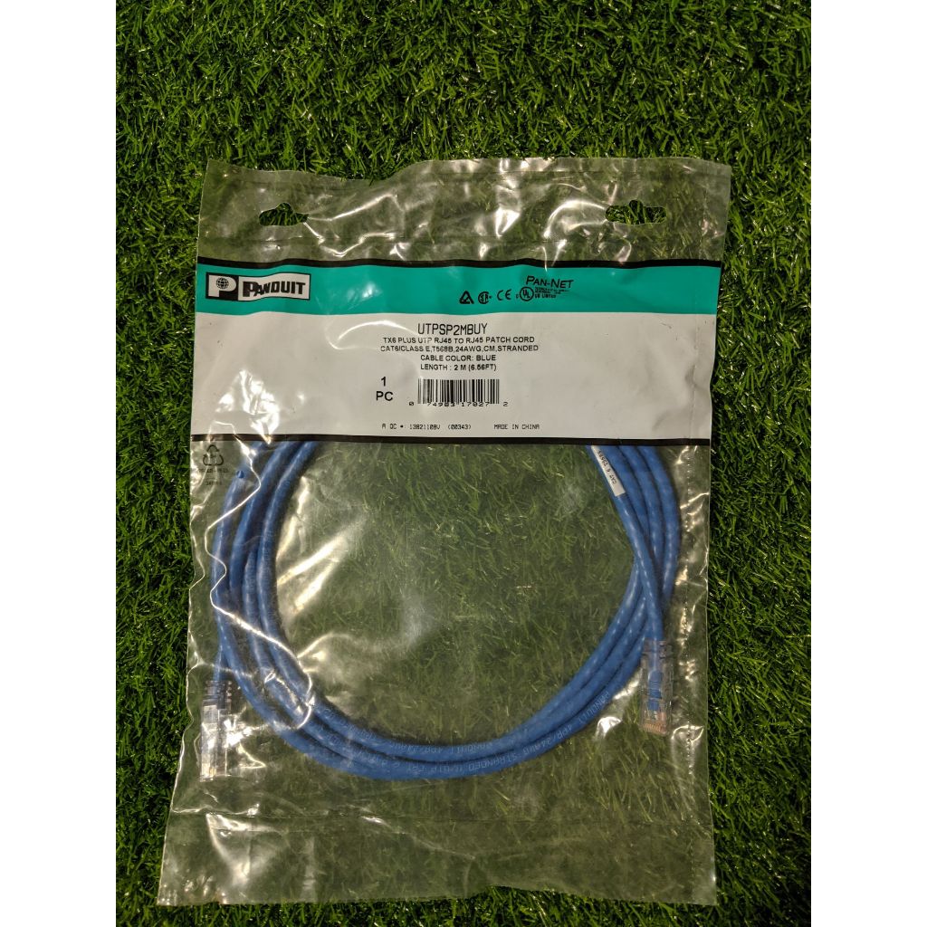 Panduit Lan Cable Blue 2M /3M(UTPSP2MBUY) (ของใหม่) | Shopee Thailand