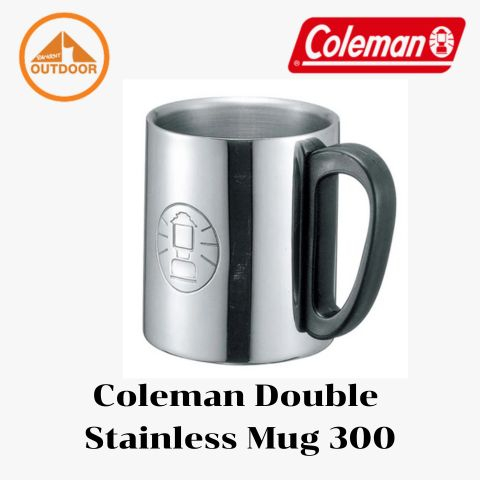 แก้วแสตนเลส Coleman Double Stainless Mug 300 #Black | Shopee Thailand